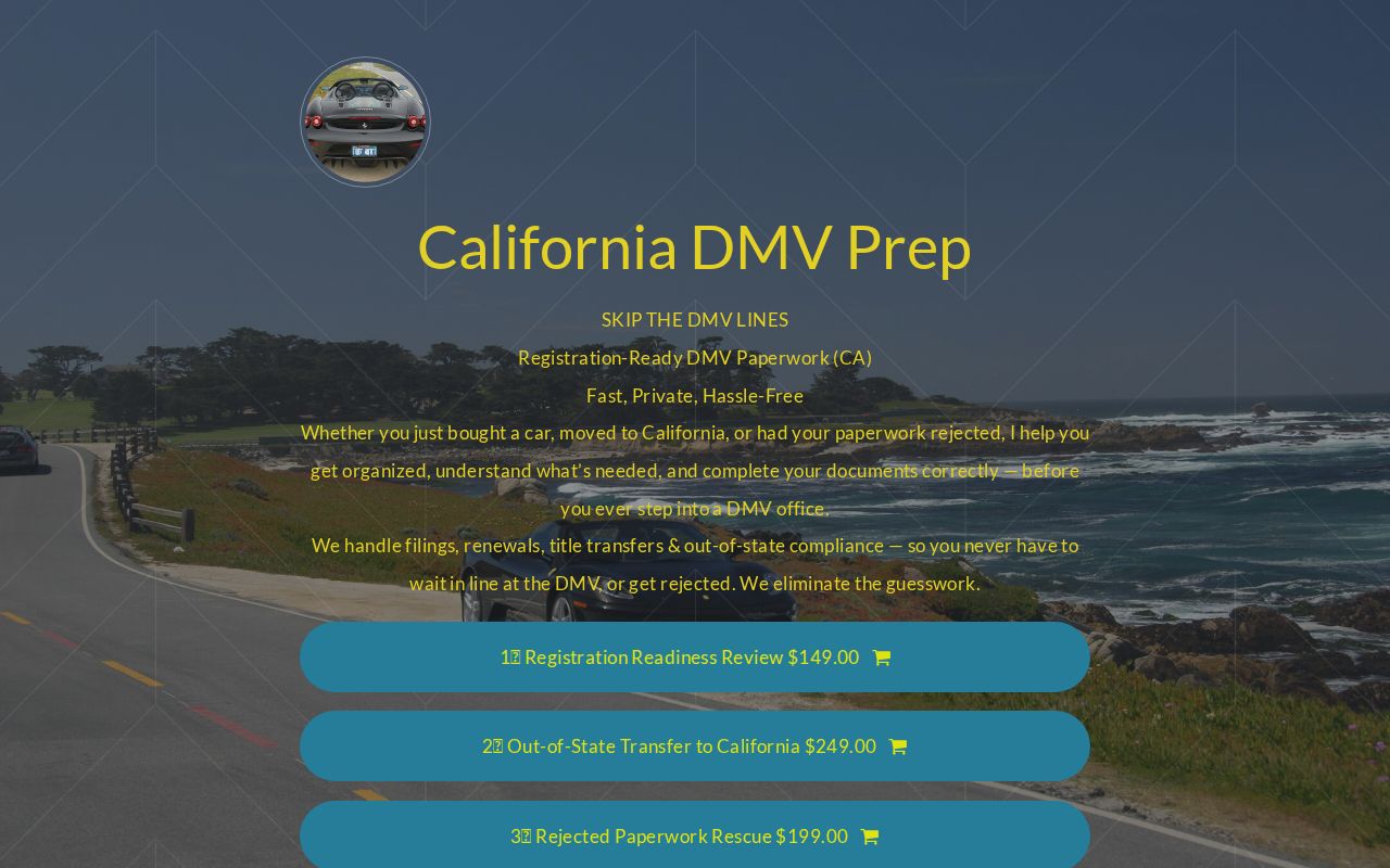 California DMV prep